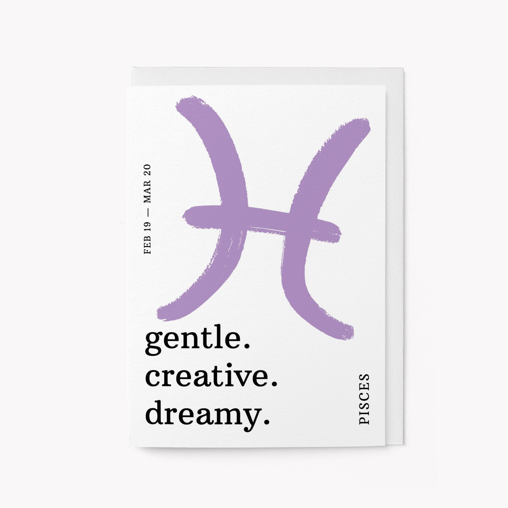 Pisces Birthday Card | Zodiac Sign | Wholesale Greeting Cards